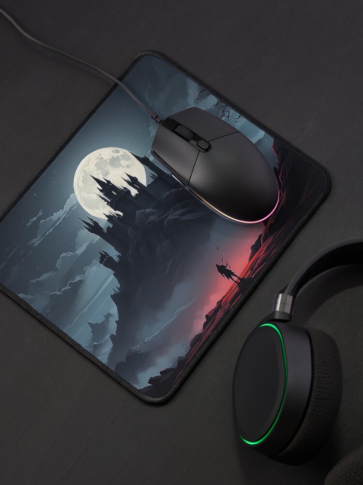 "A Minimalistic Night in Castlevania" Mouse Pad for Sale by ...