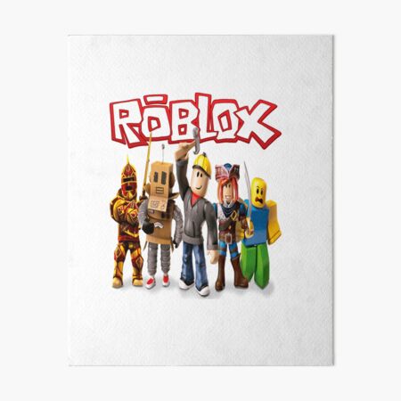 "roblox characters with logo" Art Board Print for Sale by ltiapro ...