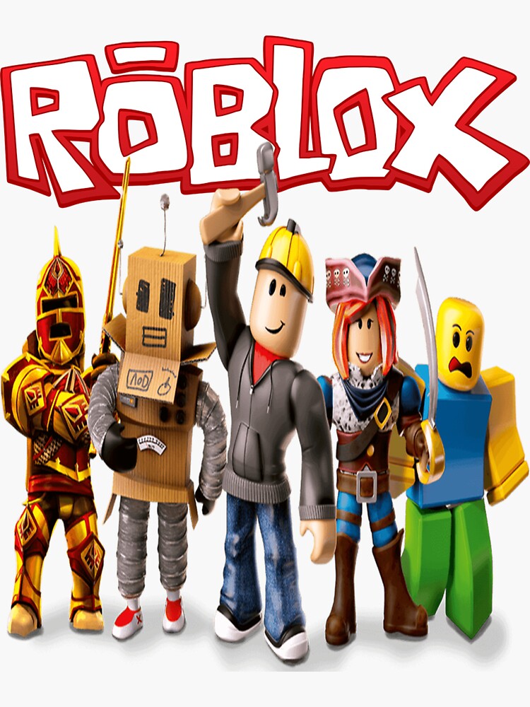 "roblox characters with logo" Sticker for Sale by ltiapro | Redbubble