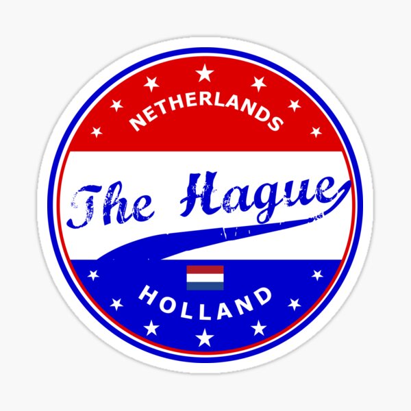 "THE HAGUE City, Holland, Netherlands" Sticker by Alma-Studio | Redbubble