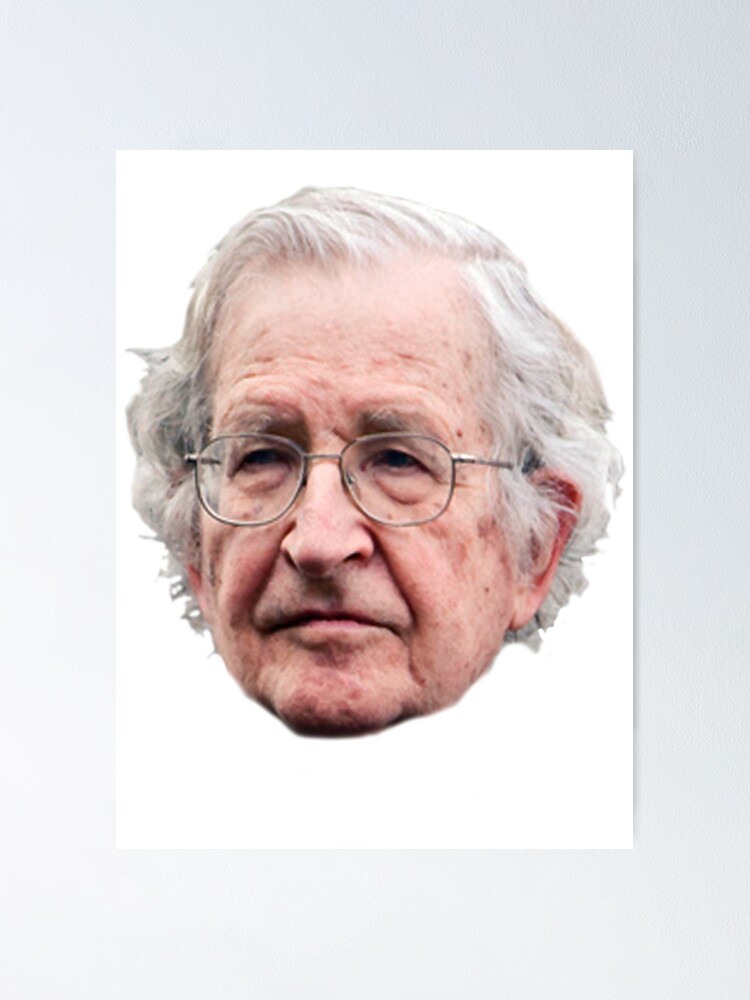 "Noam Chomsky (colour)" Poster by Skripal | Redbubble