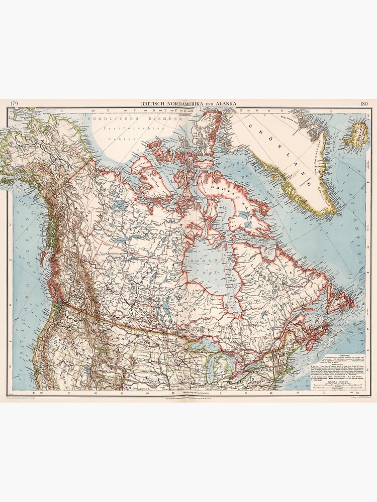 "Vintage Map of Canada (1905)" Poster for Sale by BravuraMedia | Redbubble