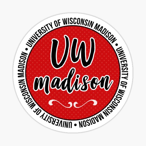 "UW-Madison" Sticker for Sale by mynameisliana | Redbubble