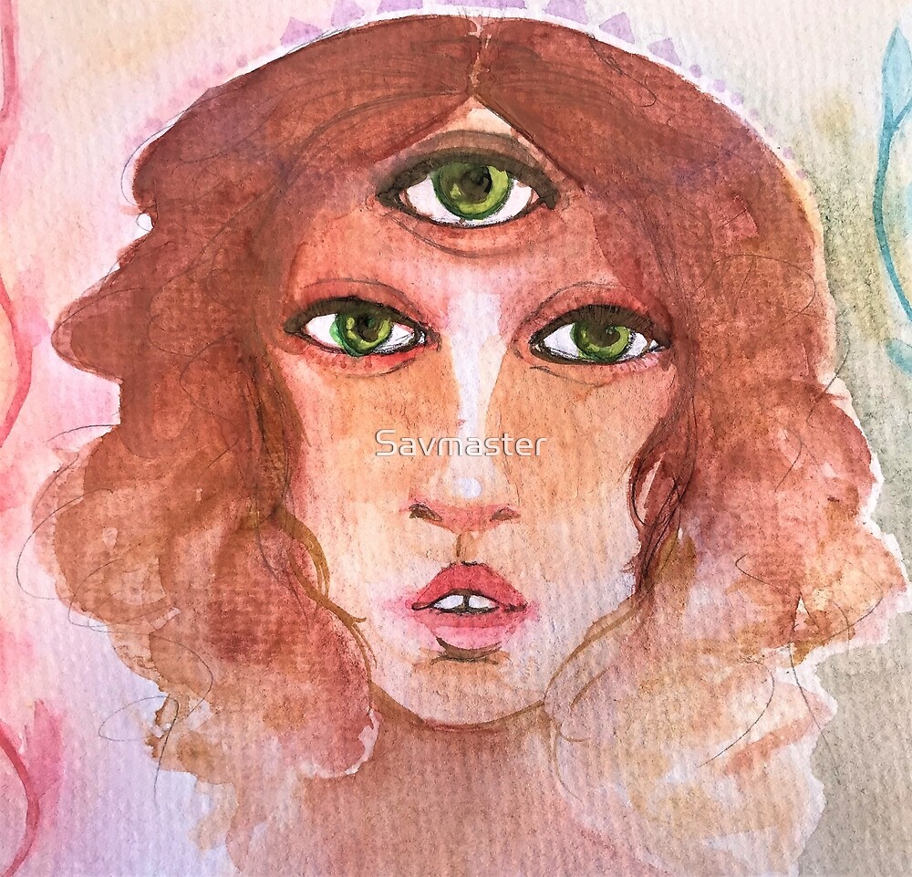 "Three Eyed Girl " by Savmaster | Redbubble