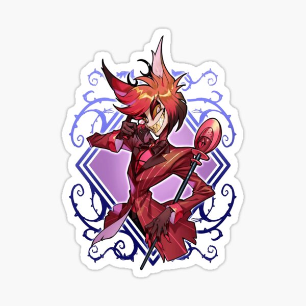 "Hazbin Hotel Alastor" Sticker for Sale by sashakolesnik | Redbubble