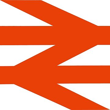 "British Rail Double Arrow logo in red" Sticker for Sale by Scenebyrail ...