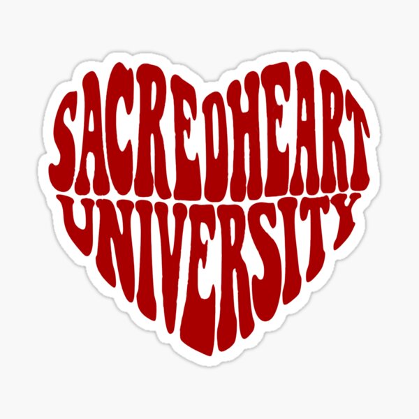 "Sacred Heart University" Sticker for Sale by happyflowerss | Redbubble