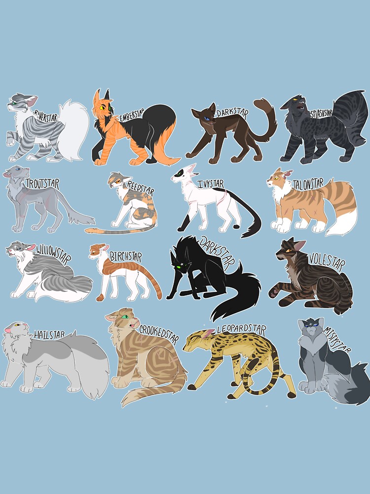 "Every Riverclan Leader Ever" Essential T-Shirt for Sale by Draikinator ...