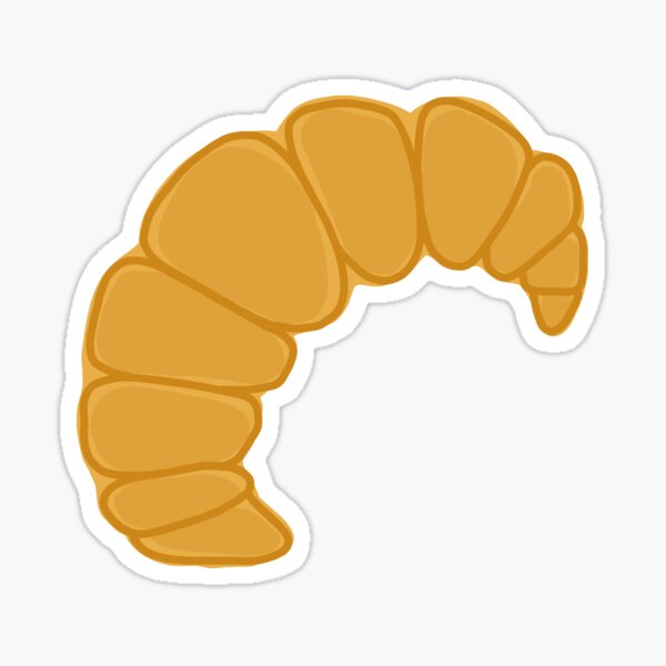 "Croissant" Sticker for Sale by FOGDesignCo | Redbubble