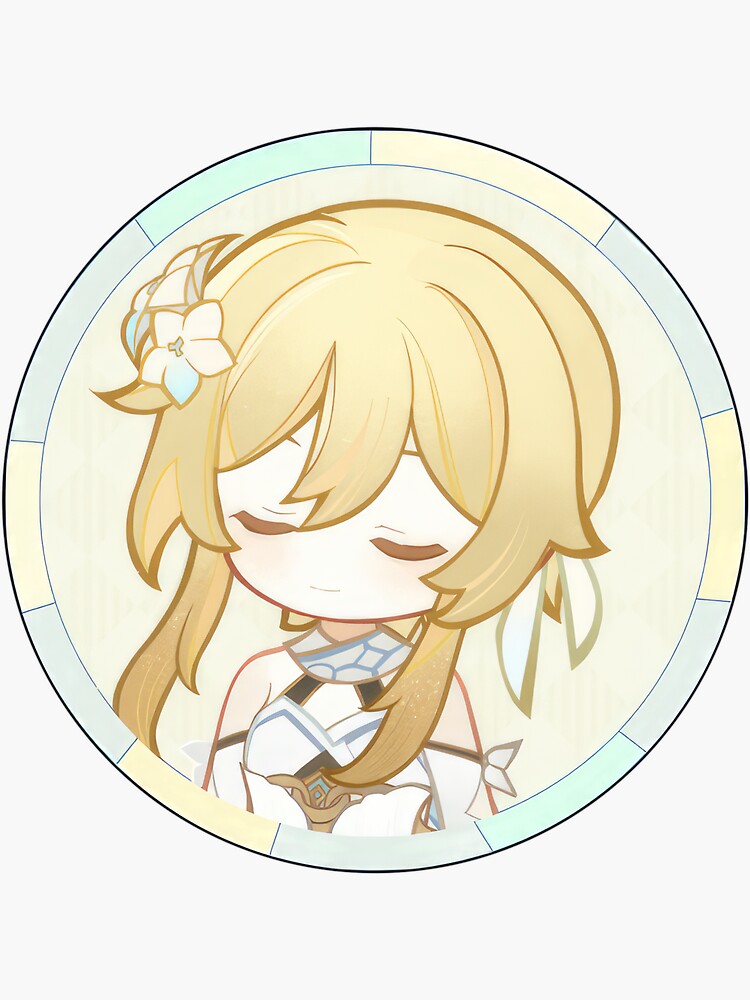 "Lumine Sticker, Genshin Impact" Sticker by Demray | Redbubble