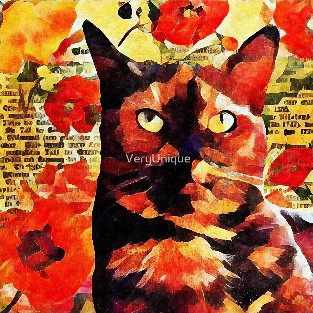 Elle The Naughty Tortie By Veryunique Redbubble