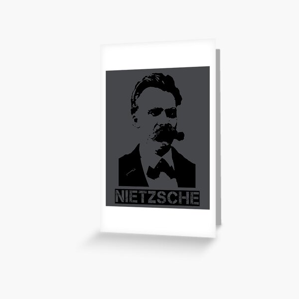 "Friedrich Nietzsche Silhouette" Greeting Card by JacknightW | Redbubble