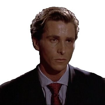 "sweaty patrick bateman" Sticker for Sale by pattywinters | Redbubble