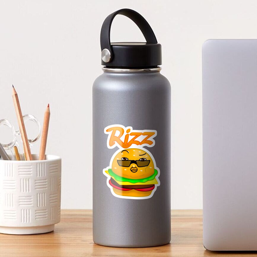 "Rizz Burger 2" Sticker for Sale by RedMetalDesigns | Redbubble