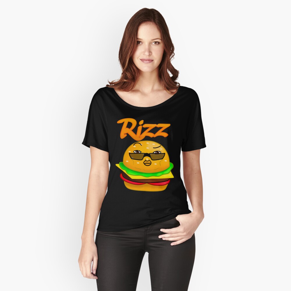 "Rizz Burger 2" Sticker for Sale by RedMetalDesigns | Redbubble