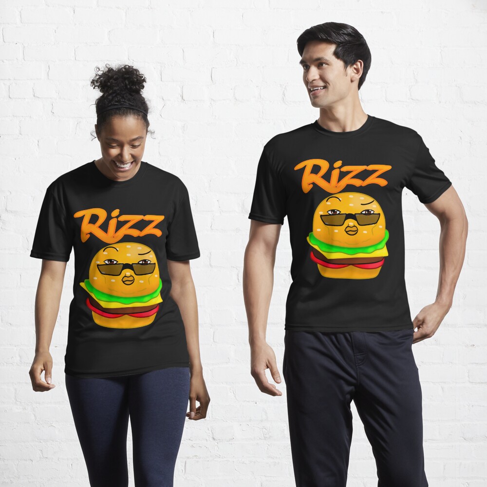 "Rizz Burger 2" Sticker for Sale by RedMetalDesigns | Redbubble