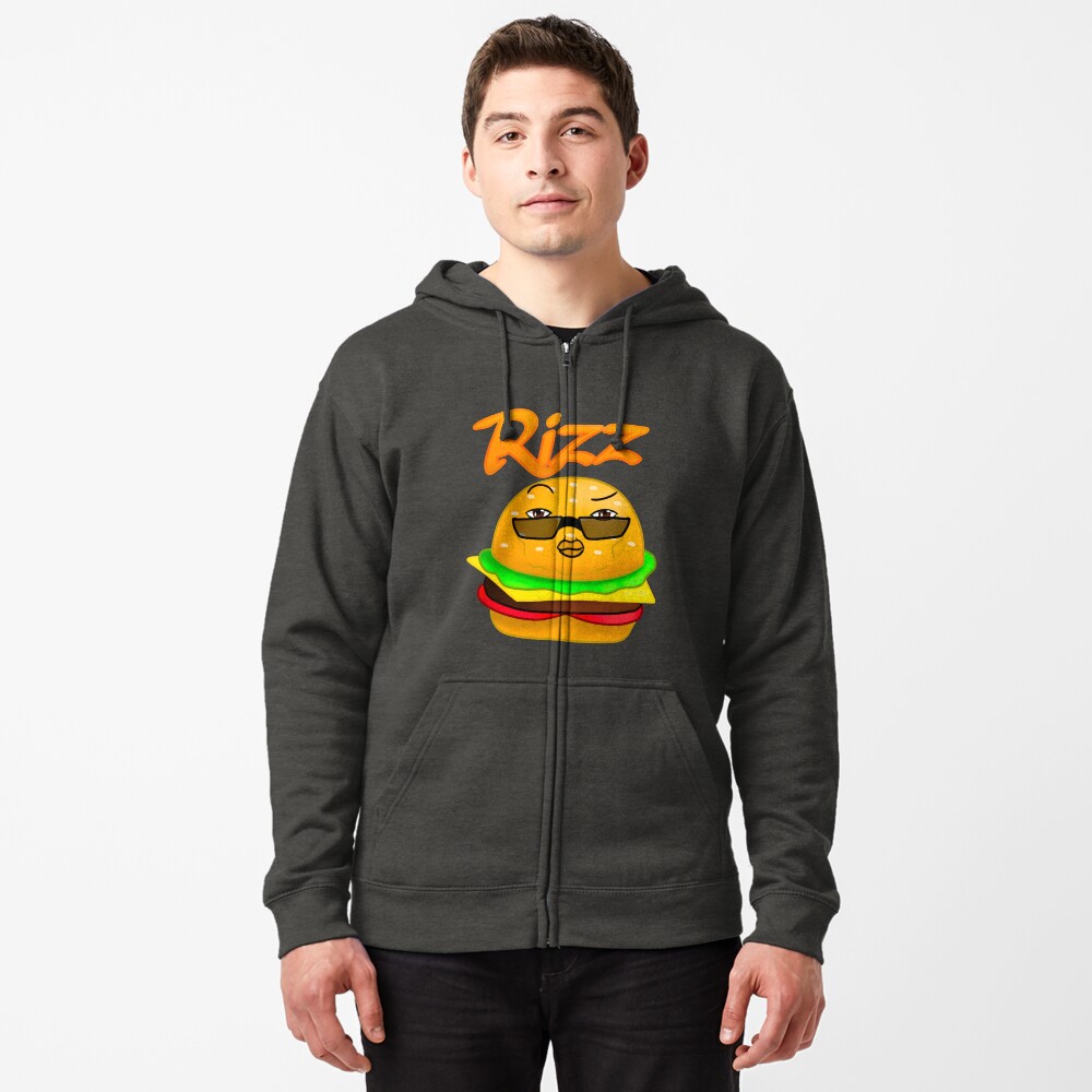 "Rizz Burger 2" Sticker for Sale by RedMetalDesigns | Redbubble