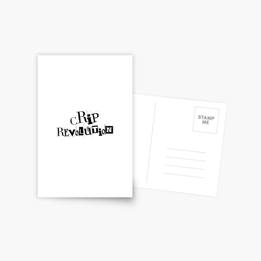 "Crip Revolution" Sticker for Sale by UnhappyCactus | Redbubble