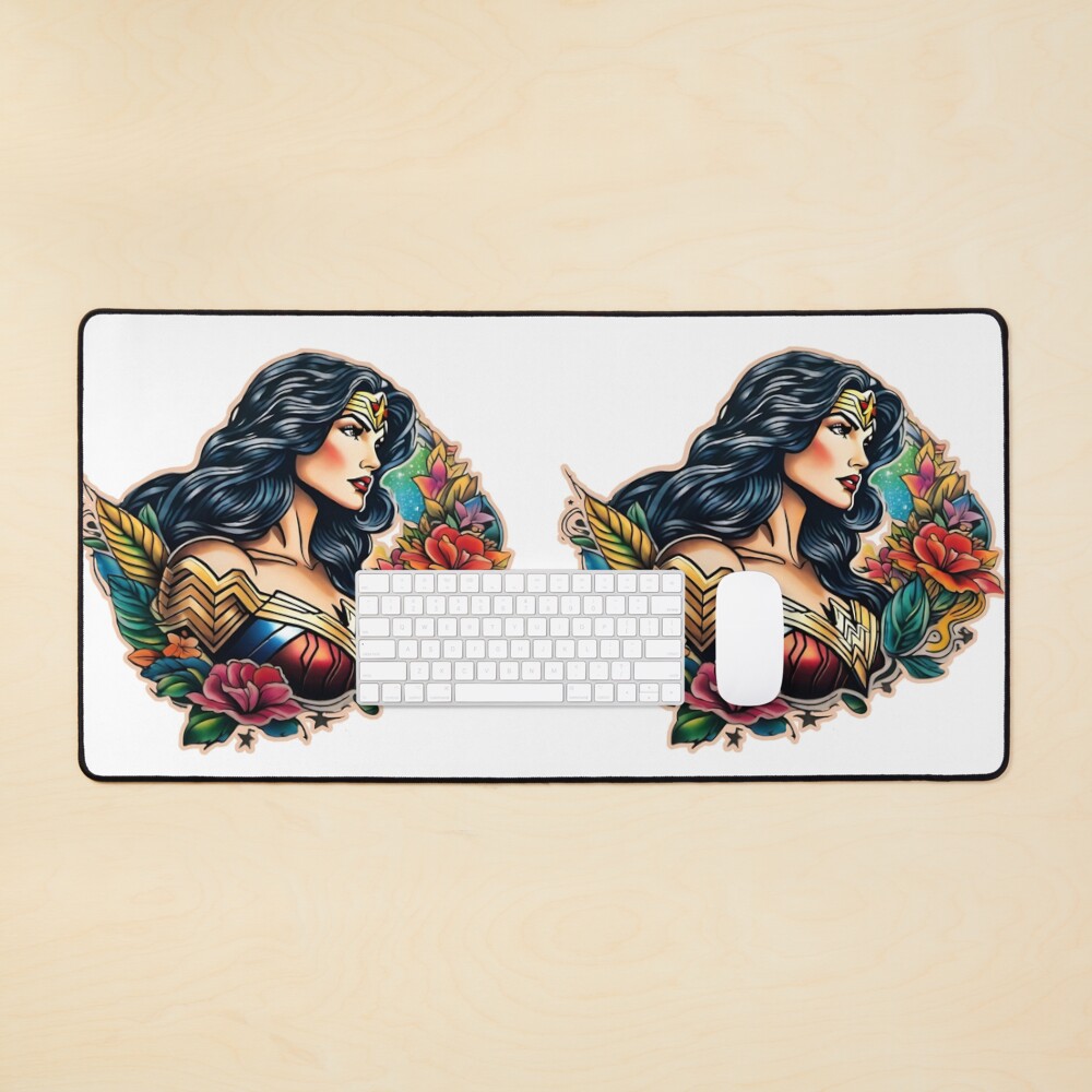 "Wonder women floral tattoo art" Sticker for Sale by 99Brooklynn99 ...