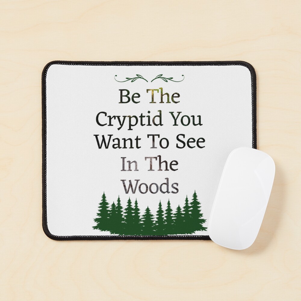 "Cryptid In The Woods Fun Outdoor Adventure Design " Sticker for Sale ...