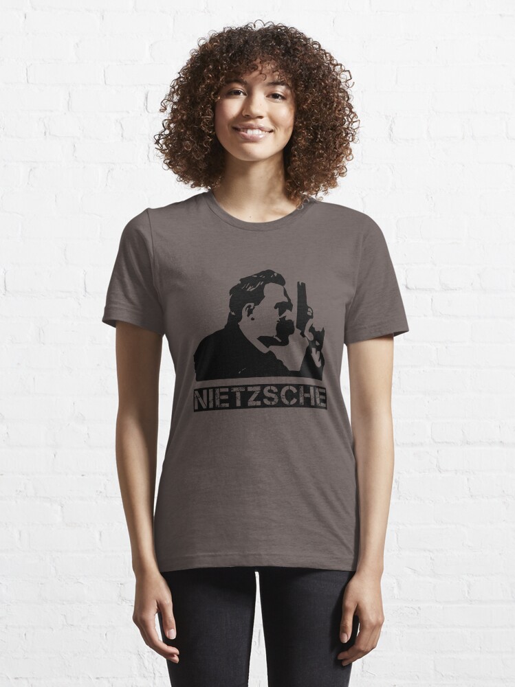 "Friedrich Nietzsche with Pistol" T-shirt for Sale by JacknightW ...