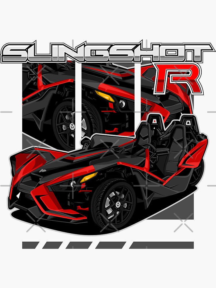 "Polaris Slingshot R Red" Sticker for Sale by vektoranda | Redbubble