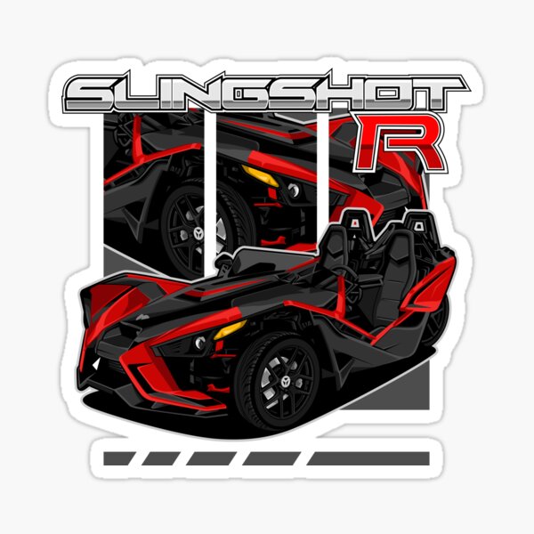 "Polaris Slingshot R Red" Sticker for Sale by vektoranda | Redbubble