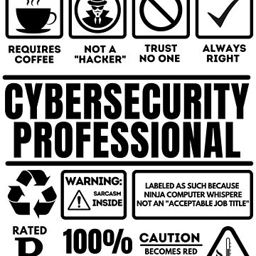 "Cyber Security Professional - Funny Cybersecurity" Sticker for Sale by ...