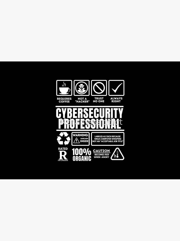 "Cyber Security Professional - Funny Cybersecurity" Laptop Skin for ...