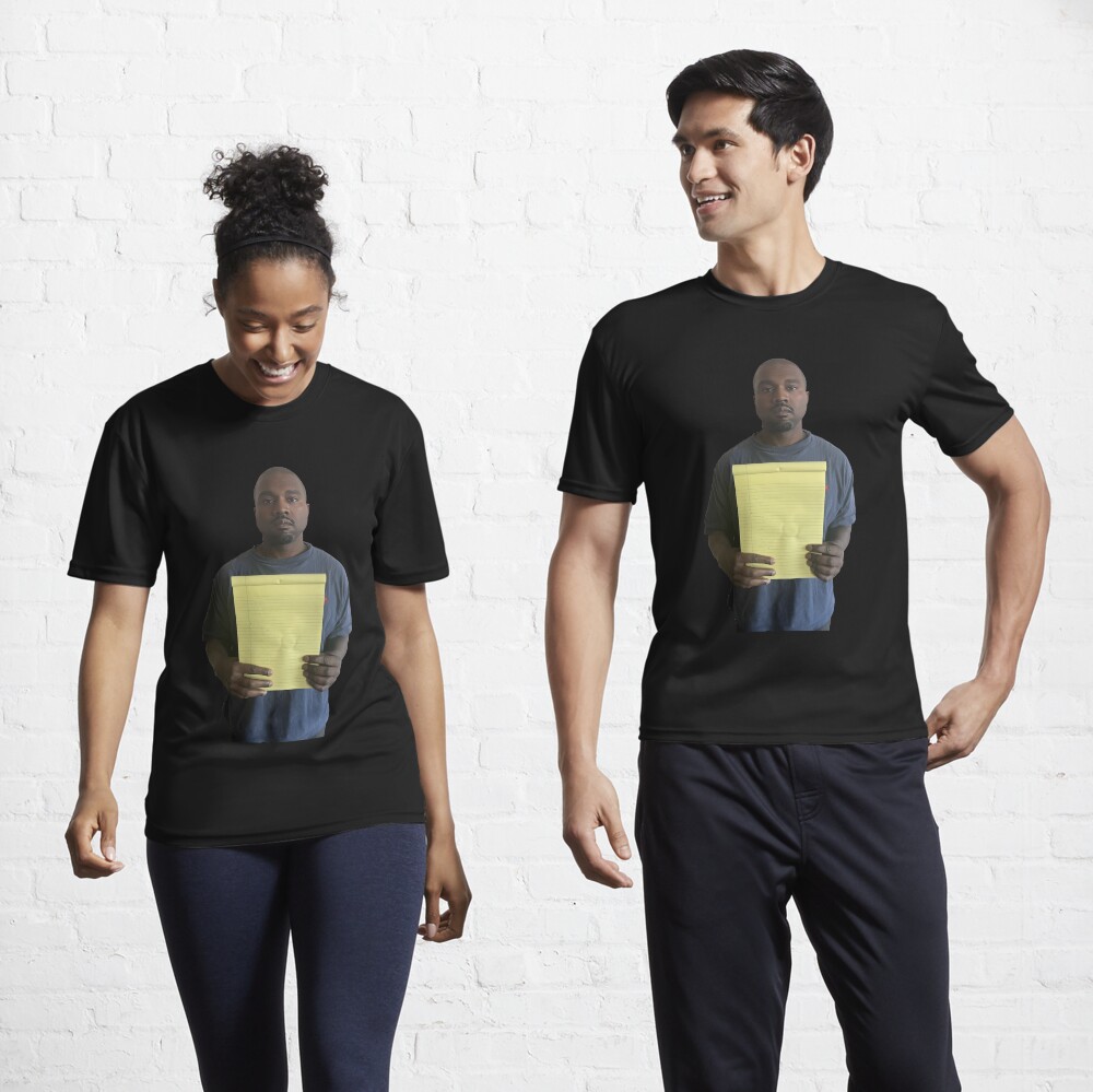 "Kanye holding a blank paper" Sticker for Sale by NFSTN | Redbubble