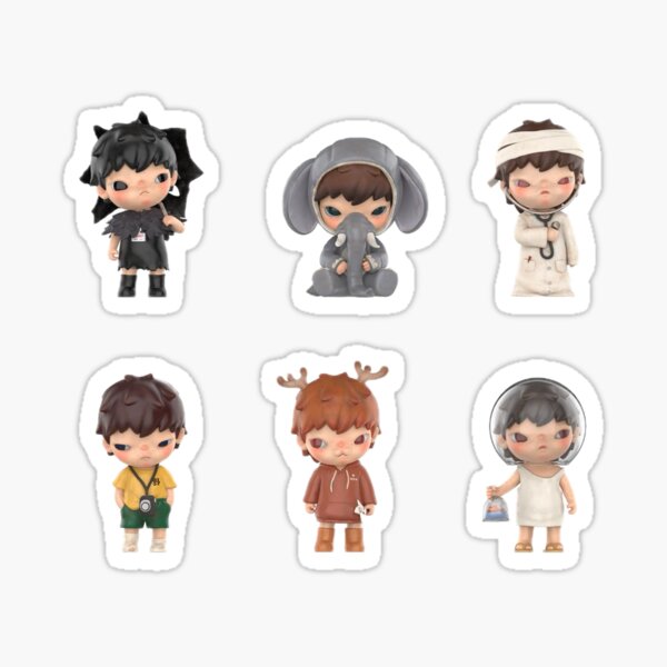 "Popmart " Sticker for Sale by kojocy | Redbubble