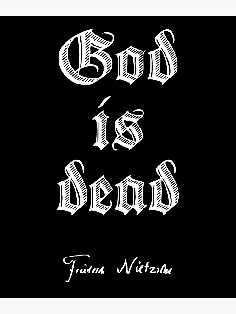 "Friedrich Nietzsche Signature God is Dead" Poster for Sale by ...