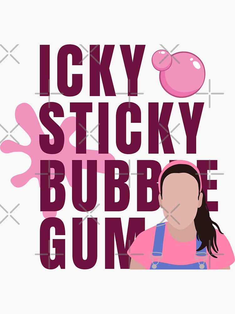 "Icky Sticky Bubblegum Ms Rachel Songs For Littles" Sticker for Sale by ...