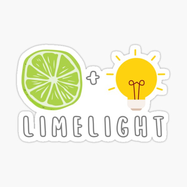 "Lime and Light Limelight Funny Pun " Sticker for Sale by CreativePlot ...