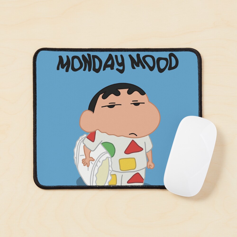 "Monday mood Shin Chan" Sticker by VictorTael | Redbubble