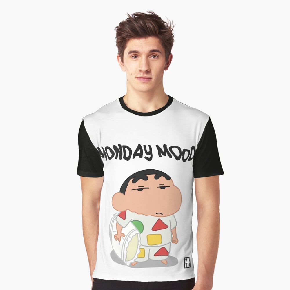 "Monday mood Shin Chan" Sticker by VictorTael | Redbubble