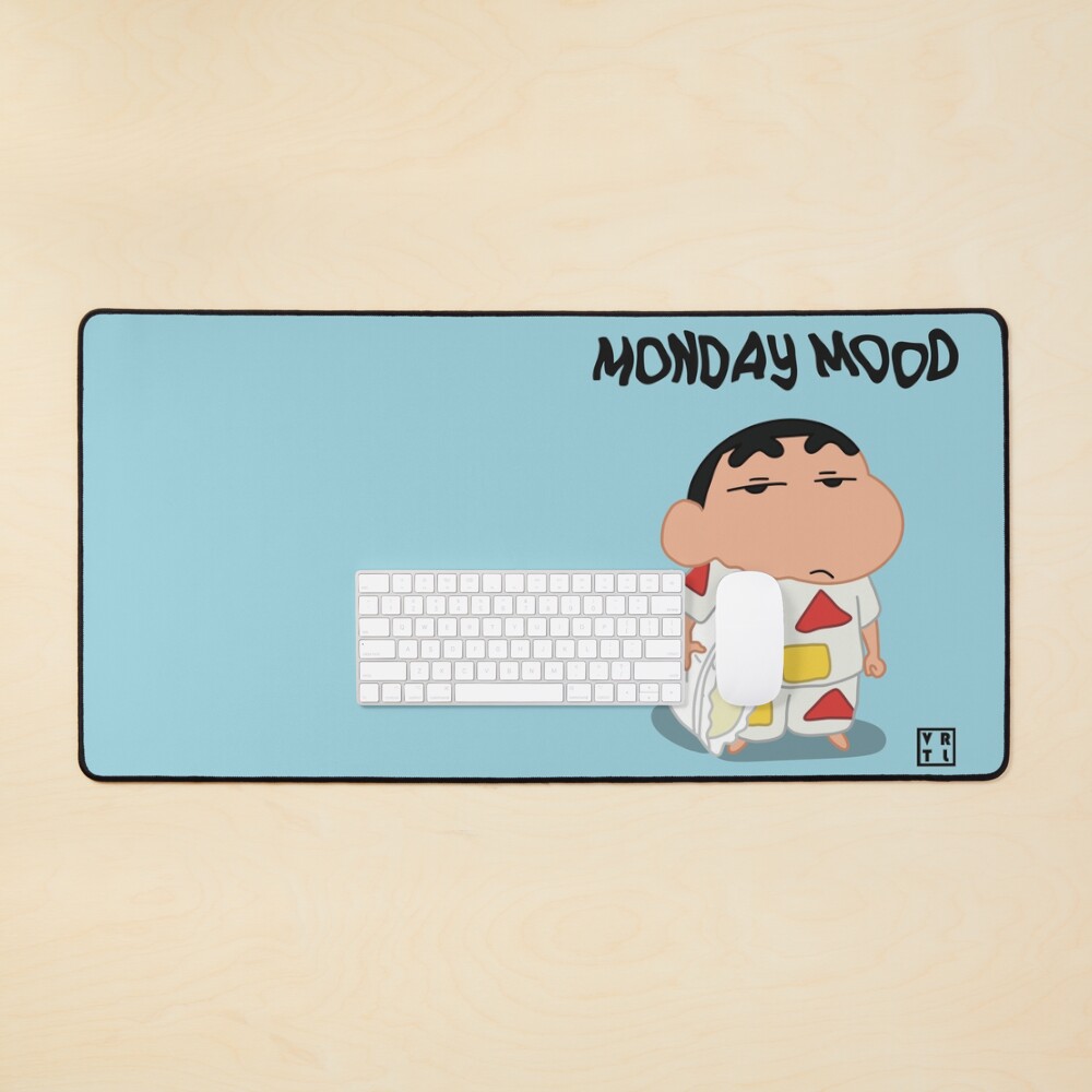 "Monday mood Shin Chan" Sticker by VictorTael | Redbubble