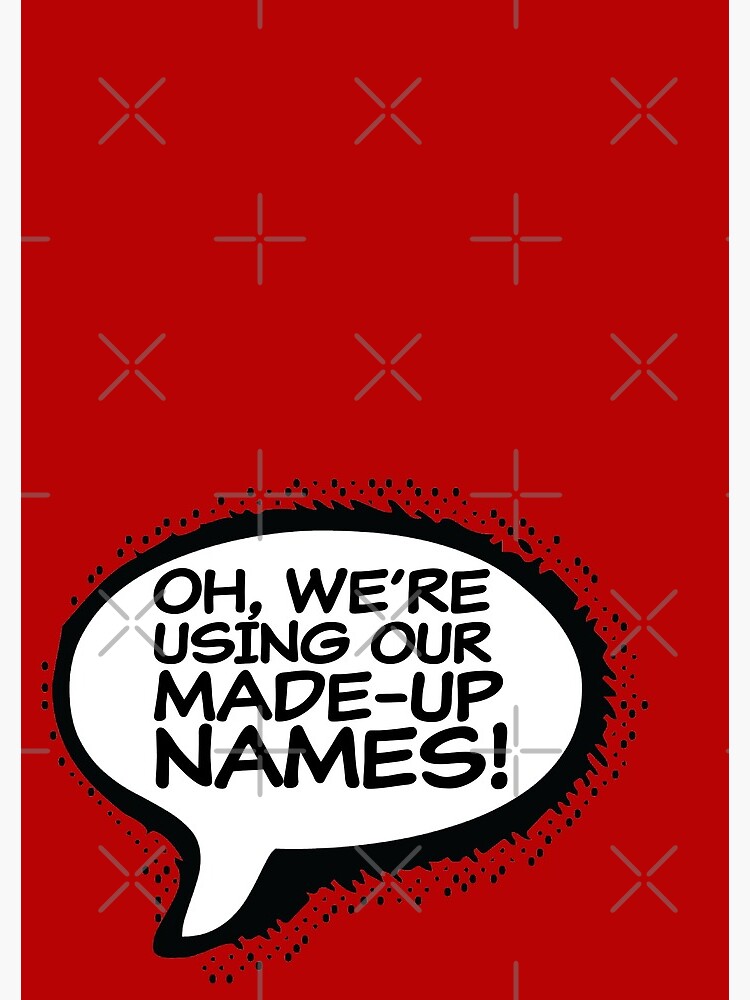 "Made Up Names (Comic Book Version)" Spiral Notebook for Sale by Duane ...