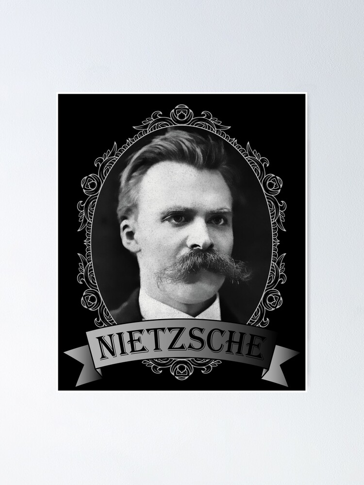 "Friedrich Nietzsche Portrait" Poster by JacknightW | Redbubble