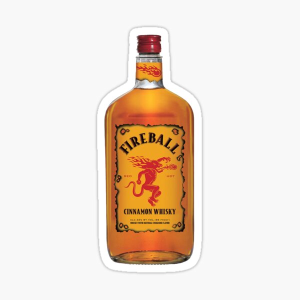 Fireball Whiskey Stickers | Redbubble