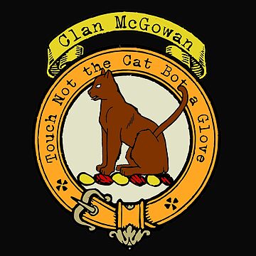 "McGowan Clan Surname crest" Sticker for Sale by BagTown Clans | Redbubble