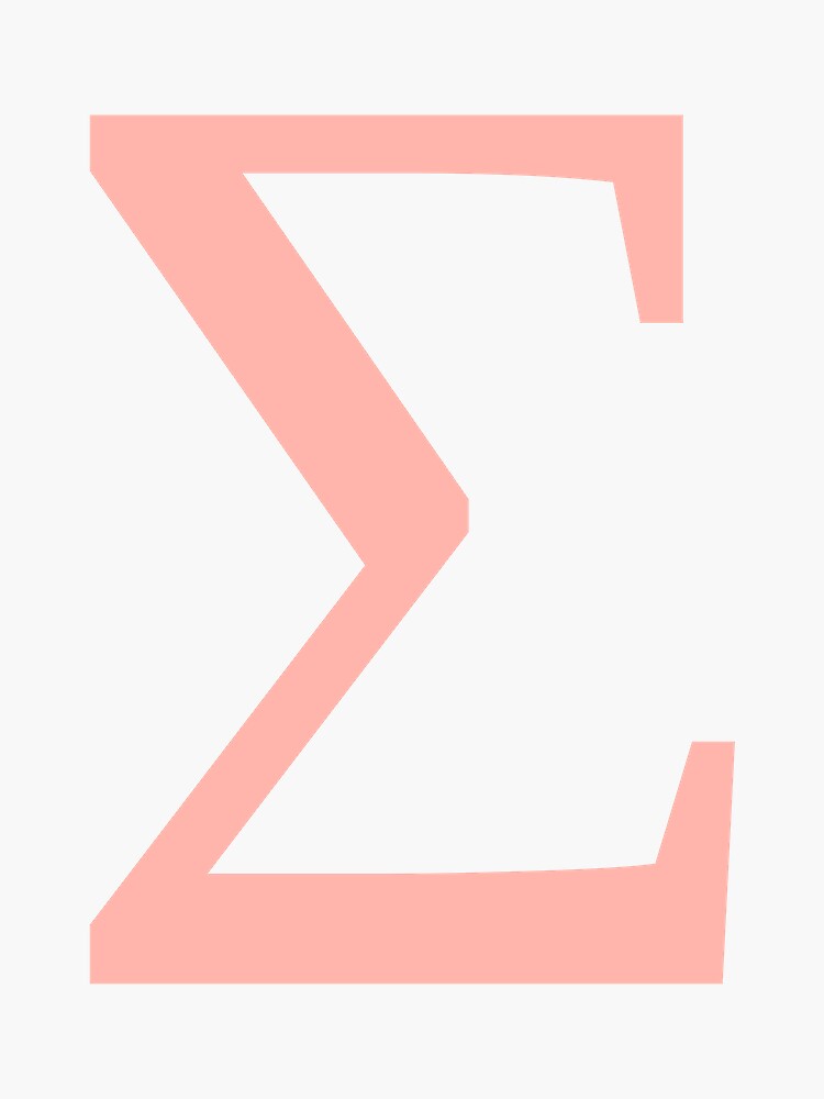 "SIGMA / LETTERS / MELON" Sticker by kassaroo | Redbubble