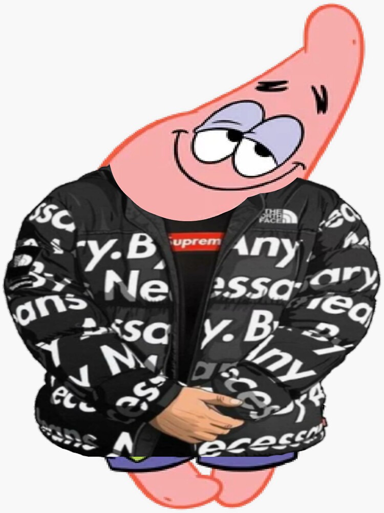 "drip patrick star" Sticker for Sale by Variety--Shop | Redbubble