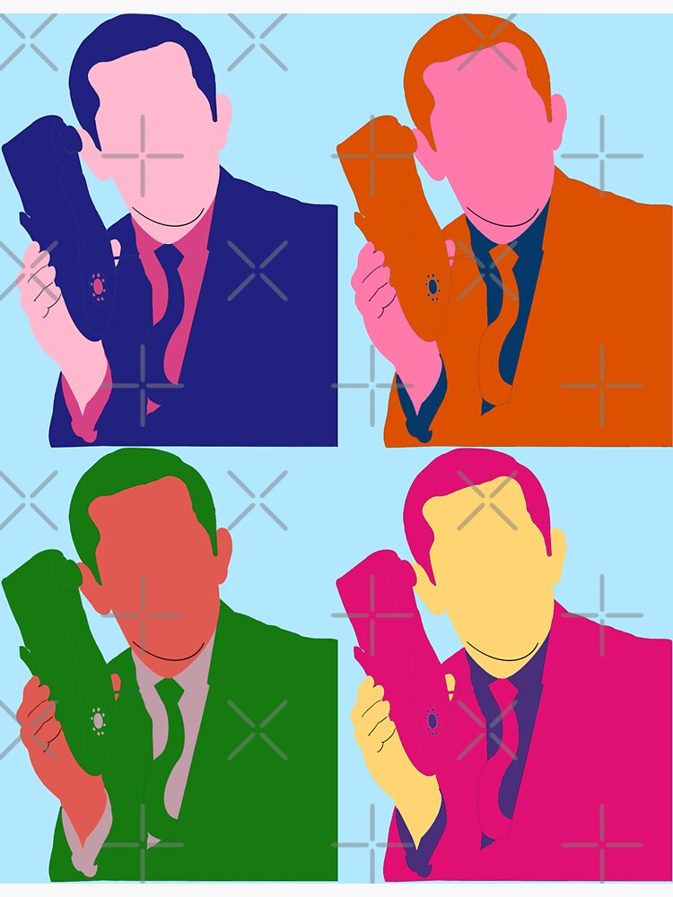 "Maxwell Smart Pop Art Pattern" Sticker for Sale by efrailey5 | Redbubble