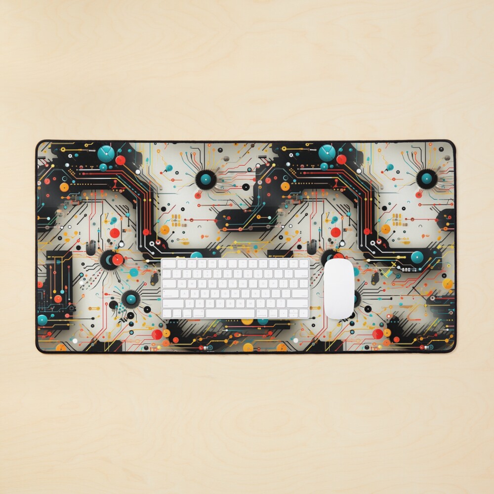 "Complex electronic circuit board art" Sticker by DoubleTea | Redbubble