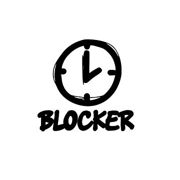 "#clockblocker" Sticker for Sale by stuffsaralikes | Redbubble