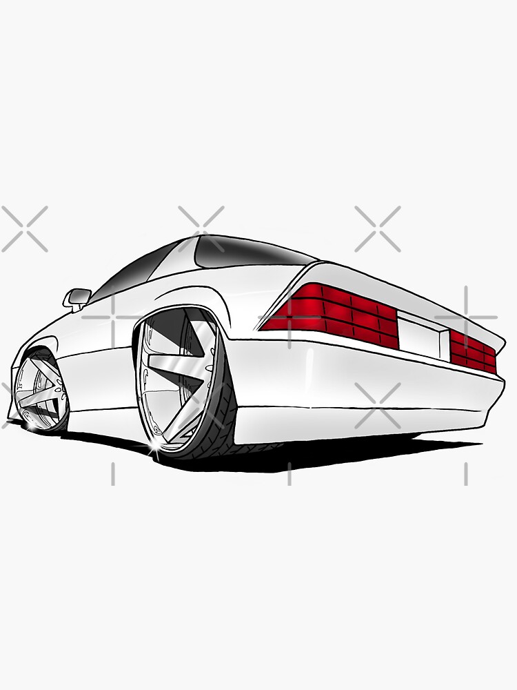 "Chevy IROC Camaro" Sticker for Sale by 2Darnlo | Redbubble