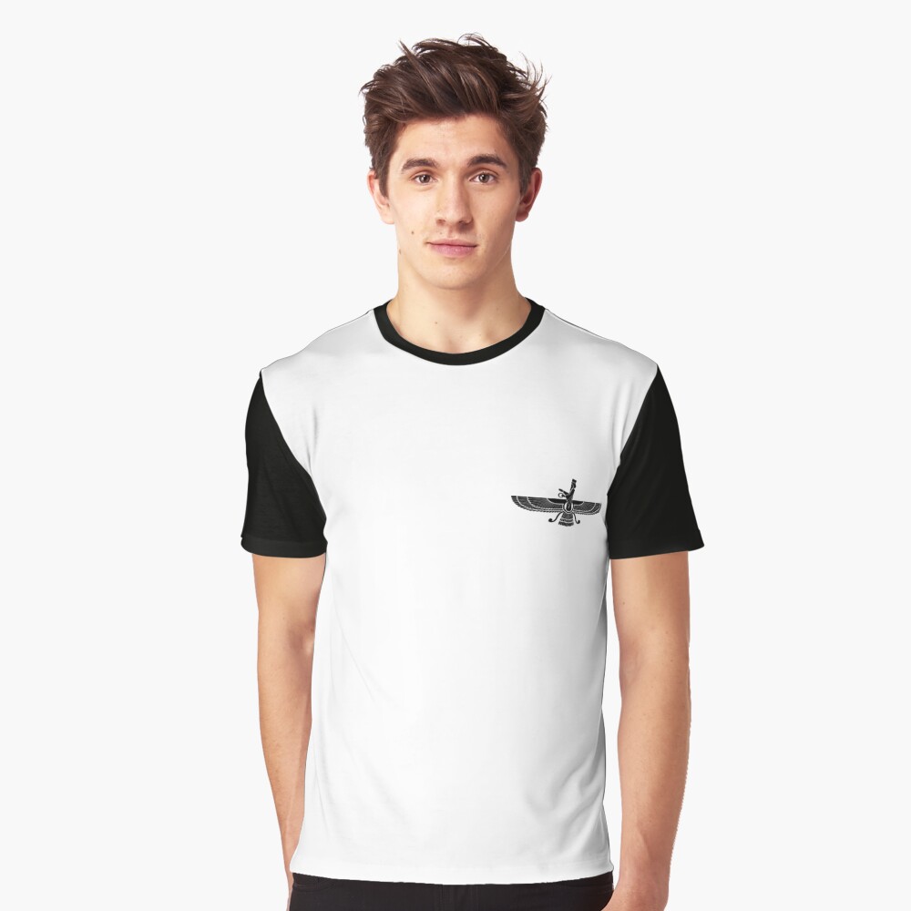 "Asho Farohar Fravashi Angel Protector Black White Parsi Irani ...