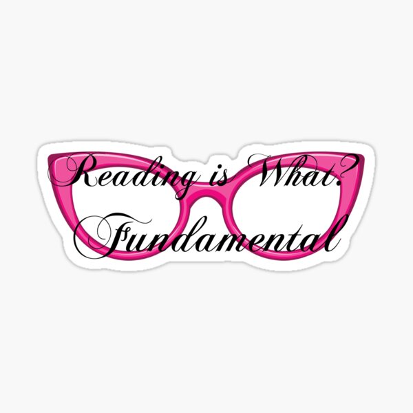 "Reading is What? Fundamental" Sticker for Sale by october-wolf | Redbubble