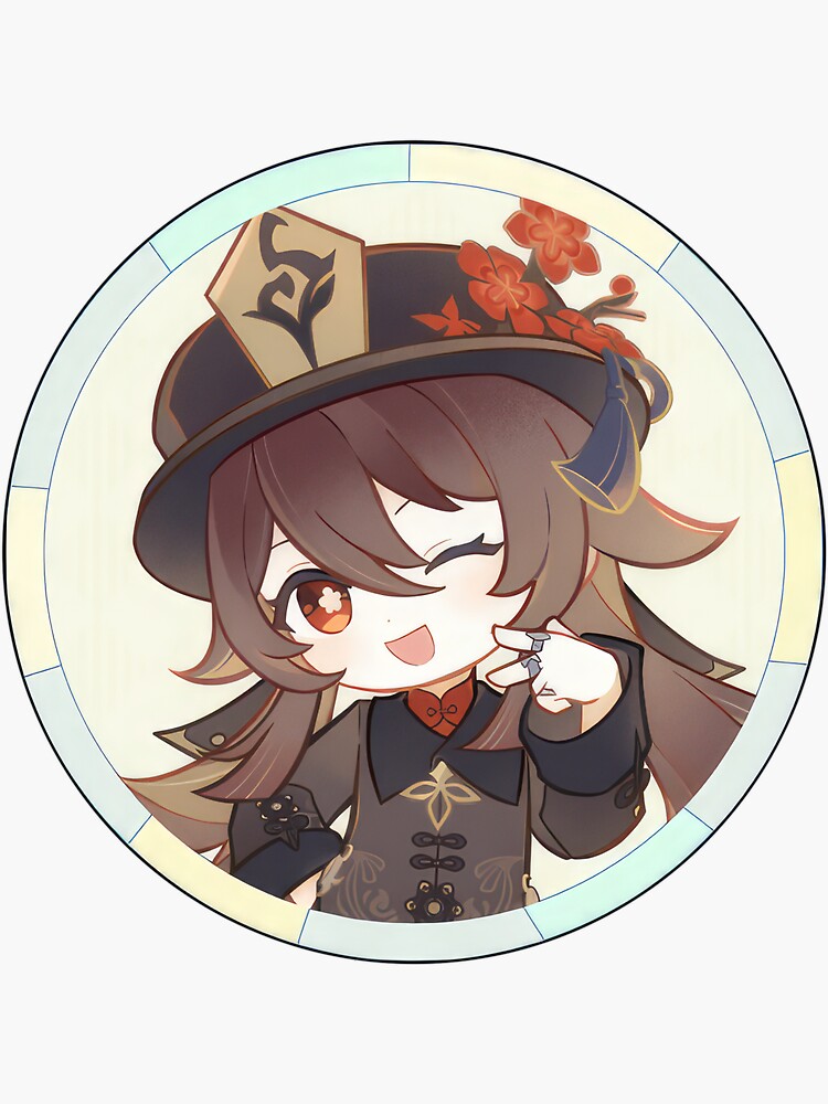 "Hu tao Sticker, Genshin Impact" Sticker by Demray | Redbubble
